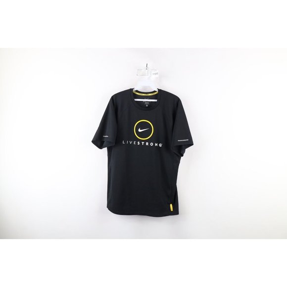 Nike | Shirts | Vtg Nike Livestrong Mens Large Spell Out Lance ...